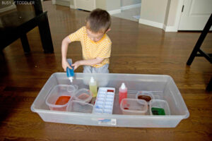 Color Mixing Activity for Toddlers - Busy Toddler