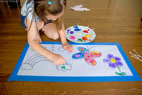 Pointillism Art Activity: Process Art from Busy Toddler
