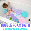 Bubble Foam Bath: A Sensory Activity - Busy Toddler