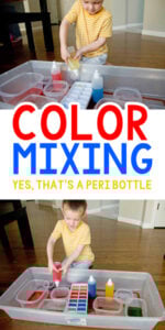 Color Mixing Activity for Toddlers - Busy Toddler