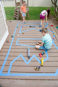 Outdoor Road Easy Activity for Kids - Busy Toddler