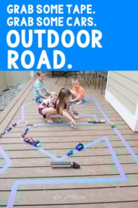 Outdoor Road Easy Activity for Kids - Busy Toddler