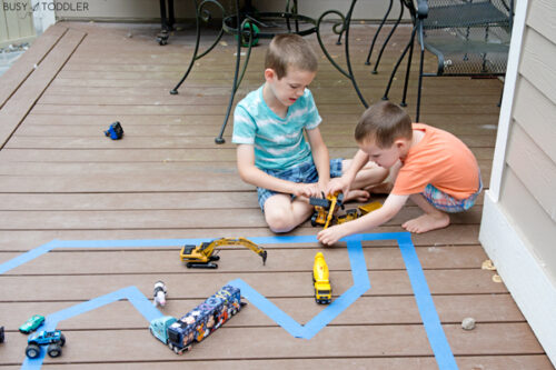 Outdoor Road Easy Activity for Kids - Busy Toddler