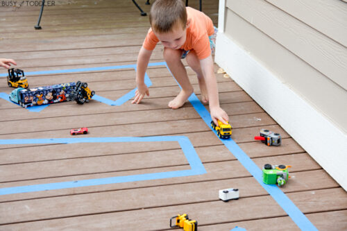 Outdoor Road Easy Activity for Kids - Busy Toddler