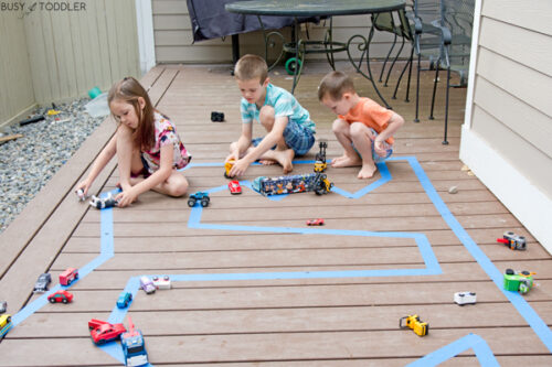 Outdoor Road Easy Activity for Kids - Busy Toddler