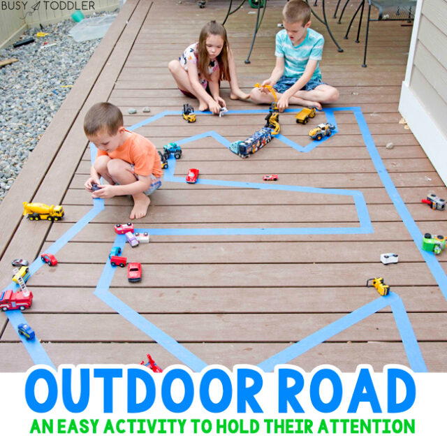 Outdoor Road Easy Activity for Kids - Busy Toddler