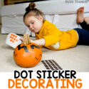 Dot Sticker Pumpkin Activity for Halloween - Busy Toddler