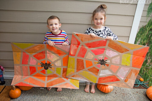 Spider Web Tape Resist Art - The Activity that Broke the Internet