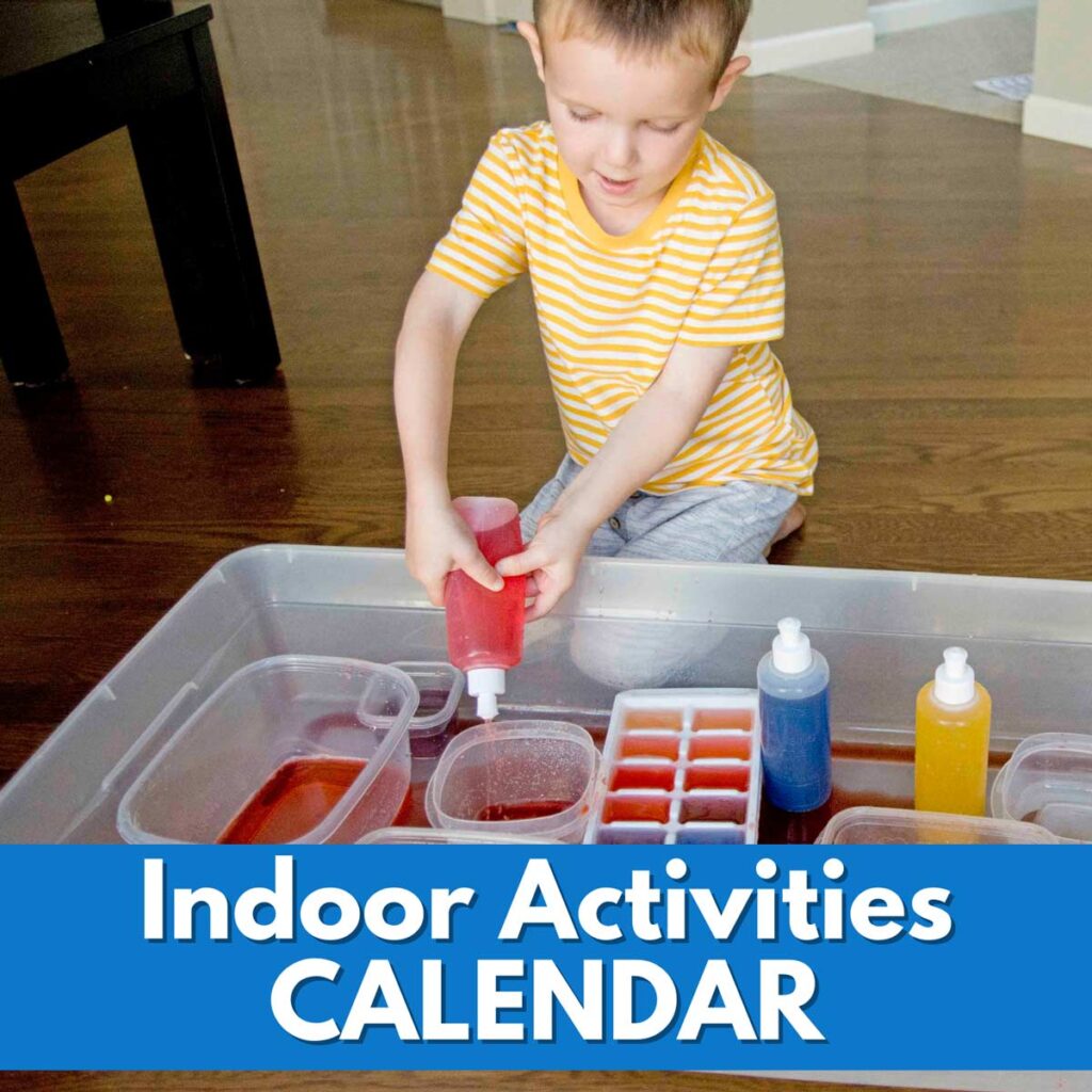 Easy Indoor Activity List (Free Printable) - Busy Toddler