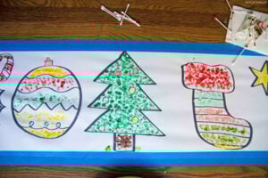 Christmas Q-Tip Painting Activity for Kids - Busy Toddler