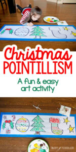 Christmas Q-Tip Painting Activity for Kids - Busy Toddler