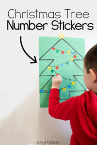 Christmas Tree Number Match Activity - Busy Toddler