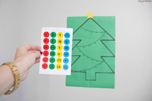 Christmas Tree Number Match Activity - Busy Toddler