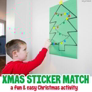 Christmas Tree Number Match Activity - Busy Toddler