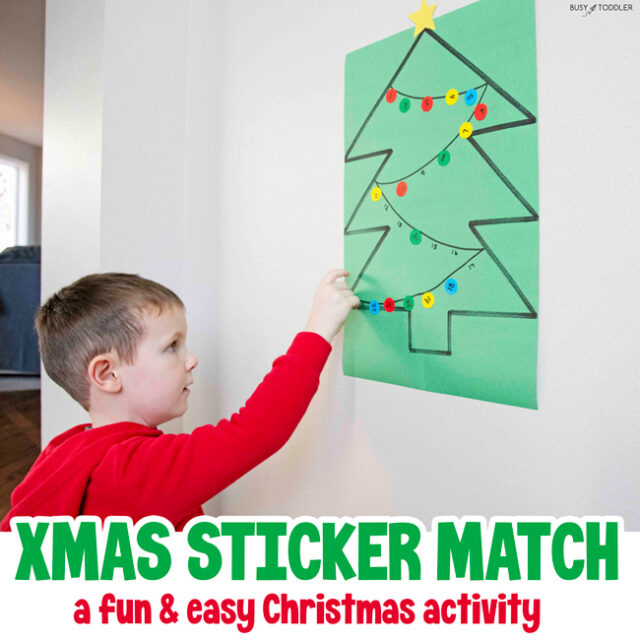 Christmas Tree Number Match Activity - Busy Toddler