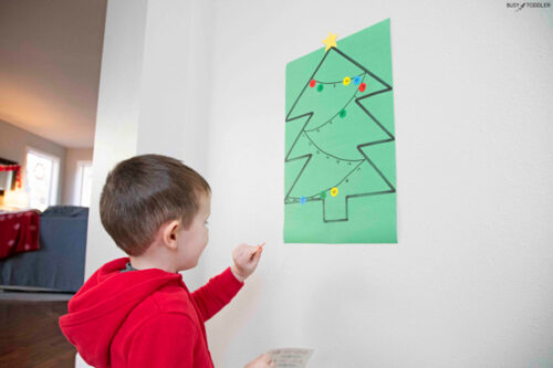 Christmas Tree Number Match Activity - Busy Toddler