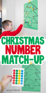 Christmas Tree Number Match Activity - Busy Toddler
