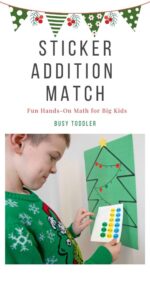 Christmas Tree Addition Match Activity - Busy Toddler