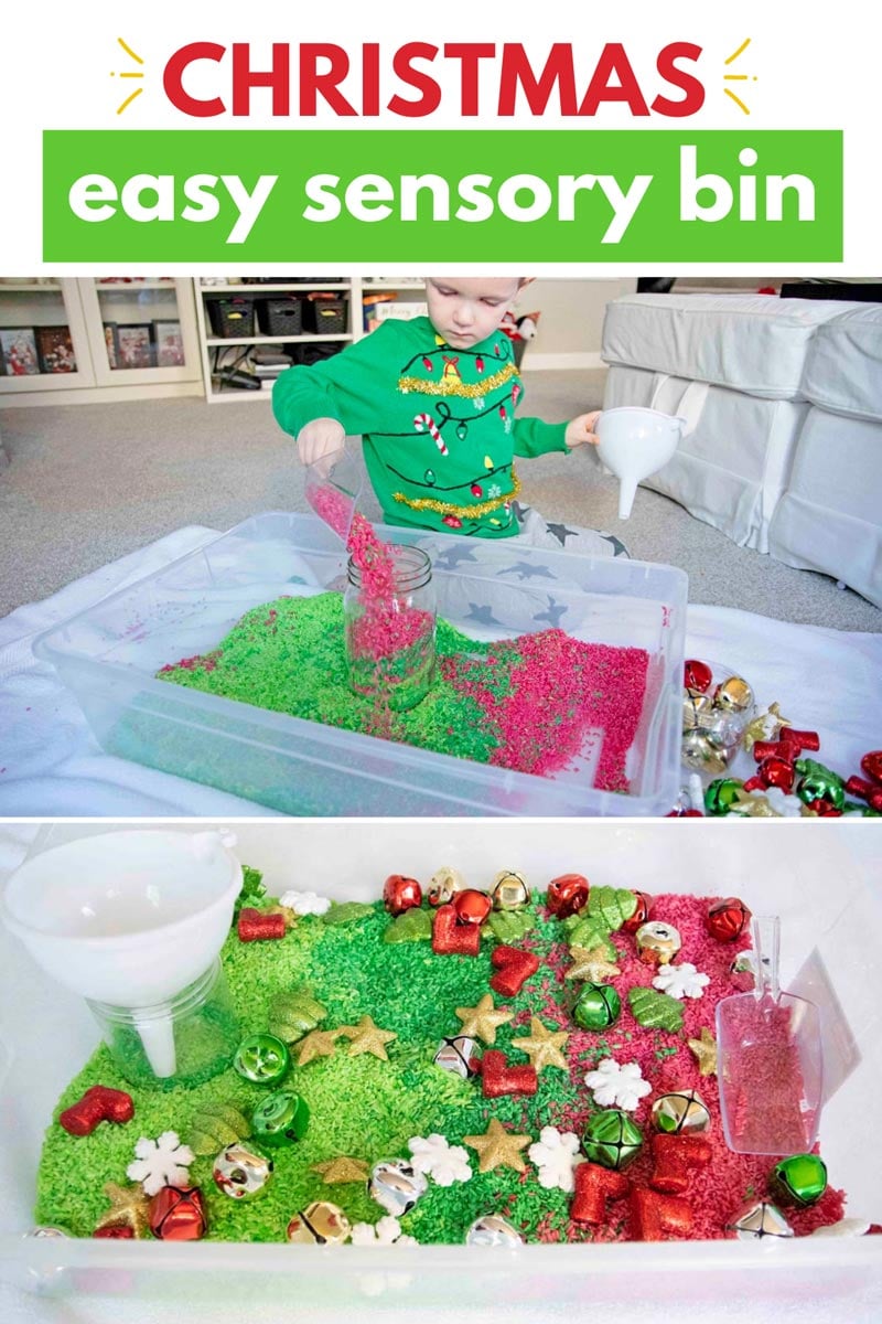 Christmas Sensory Bin - Busy Toddler