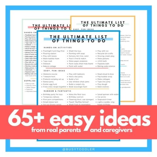 65+ Genius Indoor Activities for Kids (free printable) - Busy Toddler