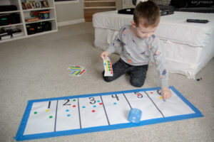 Roll and Dot Preschool Math Activity - Busy Toddler