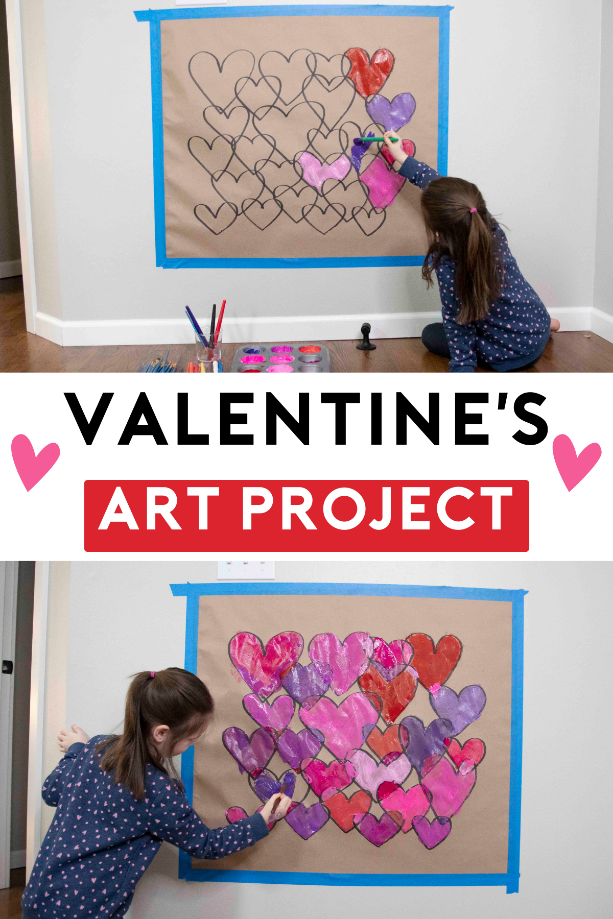 Valentine's Day Heart Art Activity - Busy Toddler