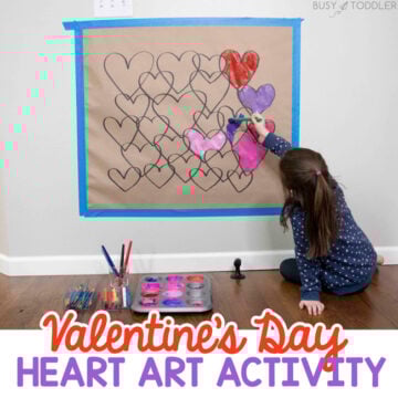Valentine's Day Heart Art Activity (so cool!) - Busy Toddler