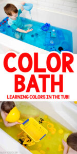 Color Bath Toddler Activity (so easy!) - Busy Toddler