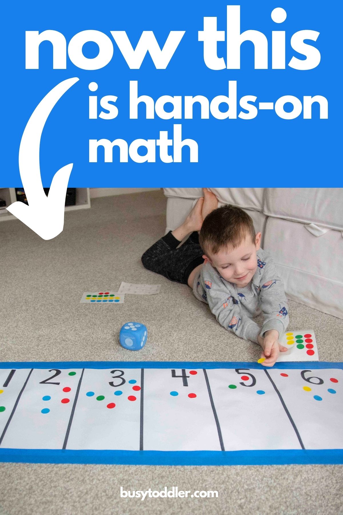 Roll and Dot Preschool Math Activity - Busy Toddler