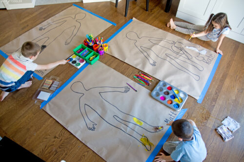 "All About Me" Body Art Activity - Busy Toddler