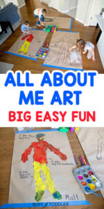 "All About Me" Art: A Self-Awareness Activity - Busy Toddler