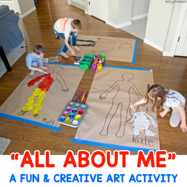 "All About Me" Art: A Self-Awareness Activity - Busy Toddler