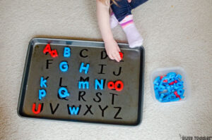 Alphabet Magnet Match-up - Literacy Activity: Busy Toddler