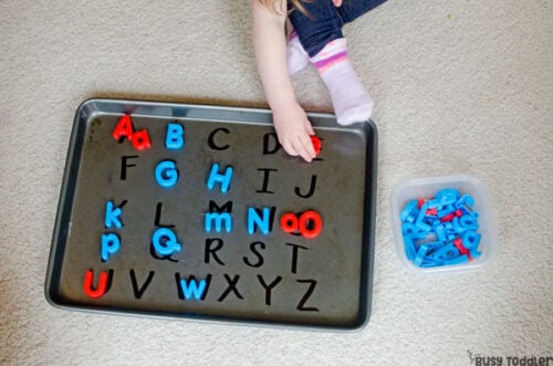 Alphabet Magnet Match-up - Literacy Activity: Busy Toddler
