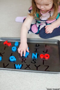 Alphabet Magnet Match-up - Literacy Activity: Busy Toddler