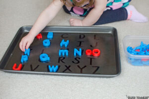 Alphabet Magnet Match-up - Literacy Activity: Busy Toddler