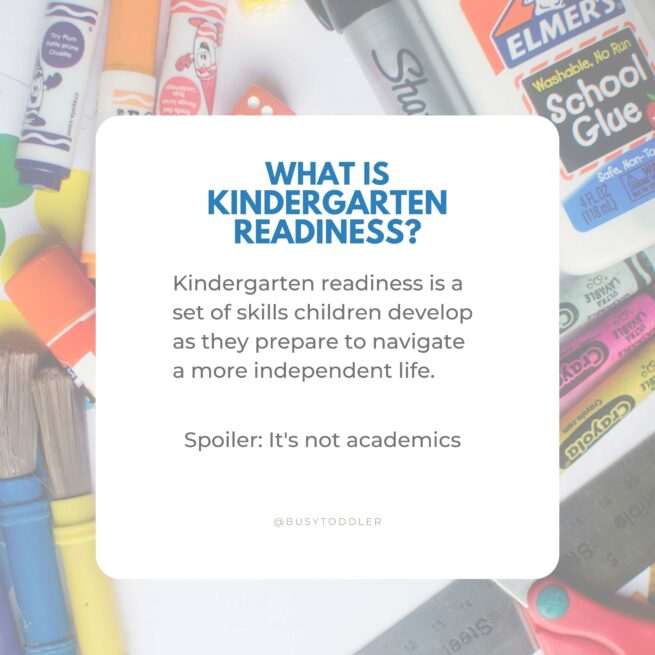 What Actually is Kindergarten Readiness?