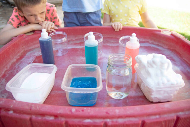Outdoor Potions Science Activity - Busy Toddler
