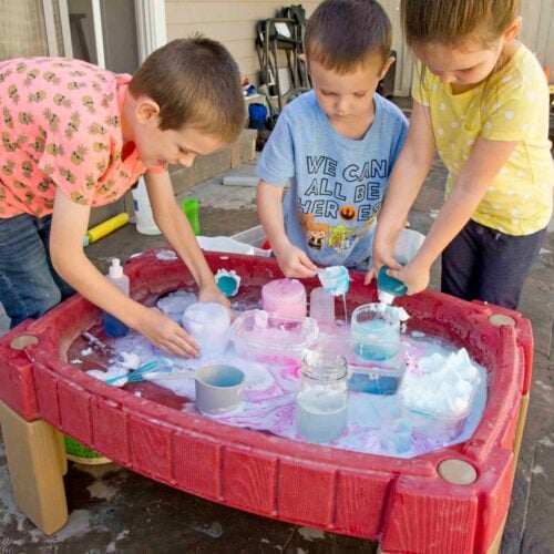 Outdoor Potions Science Activity - Busy Toddler