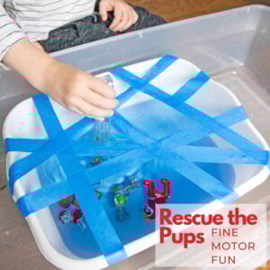 Rescue the Pups: Fine Motor Activity for Kids - Busy Toddler
