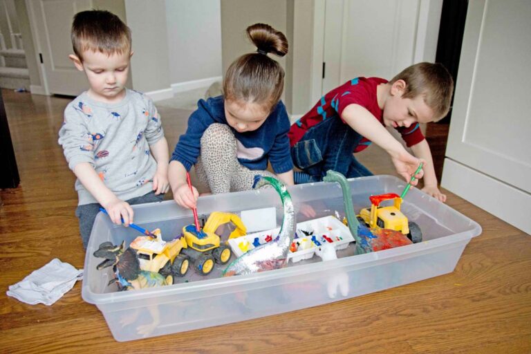 How to Paint with Kids (without a mess) - Busy Toddler