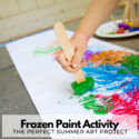 Frozen Paint Summer Activity for Kids - Busy Toddler