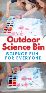 Outdoor Science Bin for Kids (Summer Activity) - Busy Toddler