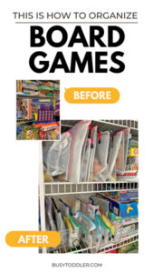 See the Magical Way to Organize Board Games - Busy Toddler