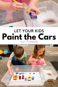 Paint the Cars: A Quick & Easy Art Activity - Busy Toddler