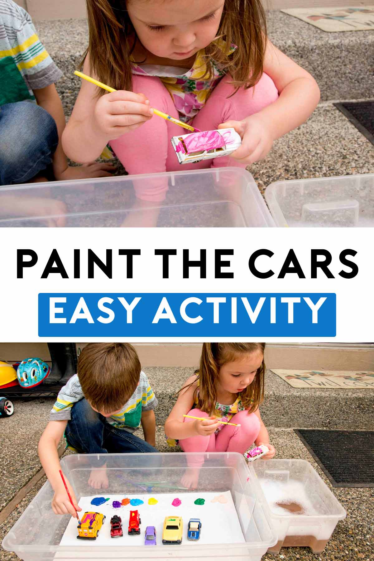Paint the Cars Art Activity - Busy Toddler