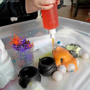 Halloween Potions Bin: Science Activity for Kids - Busy Toddler