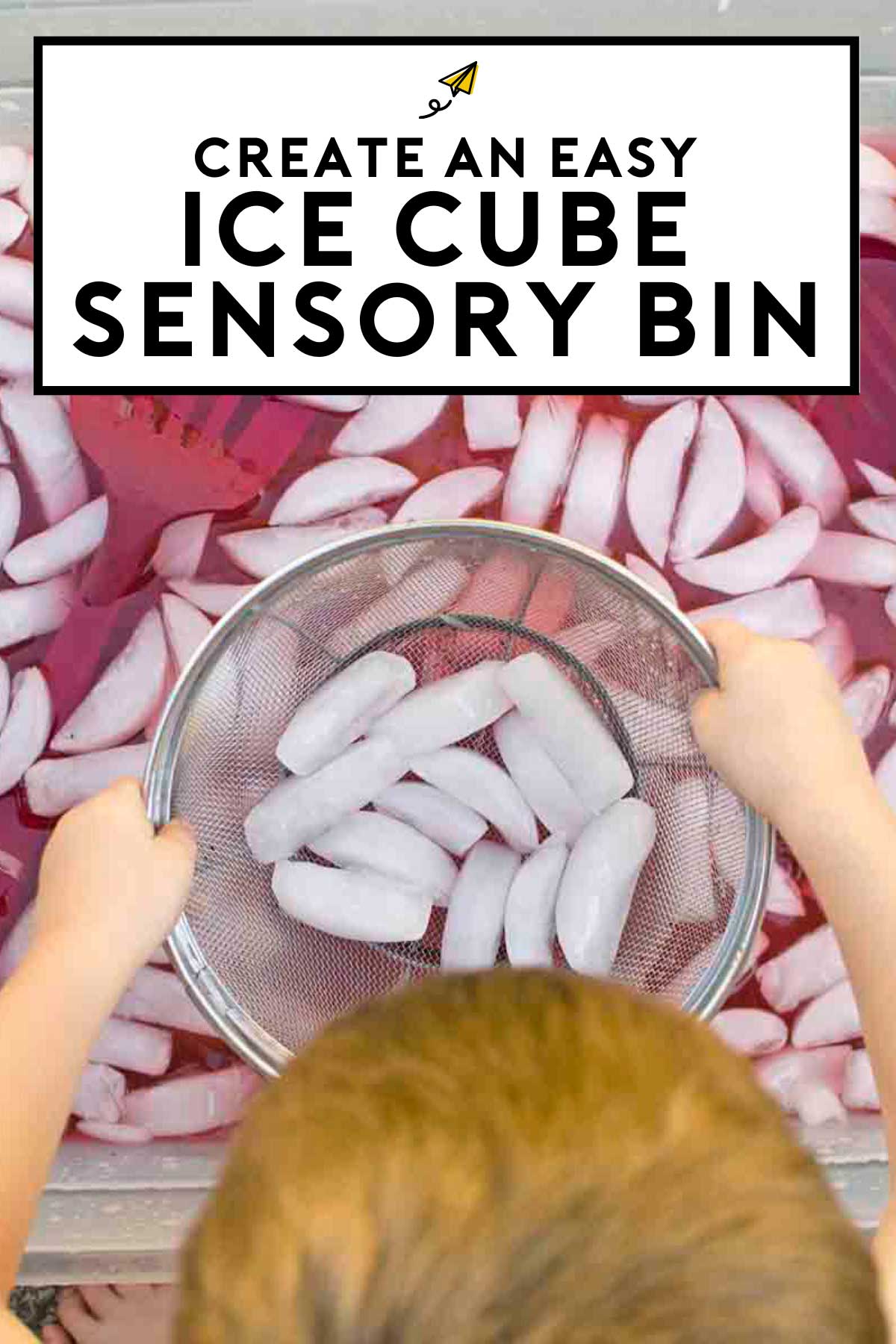 Ice Sensory Bin Activity - Busy Toddler