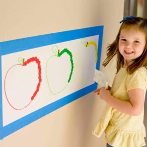 Apple Sticker Sort Activity - Busy Toddler