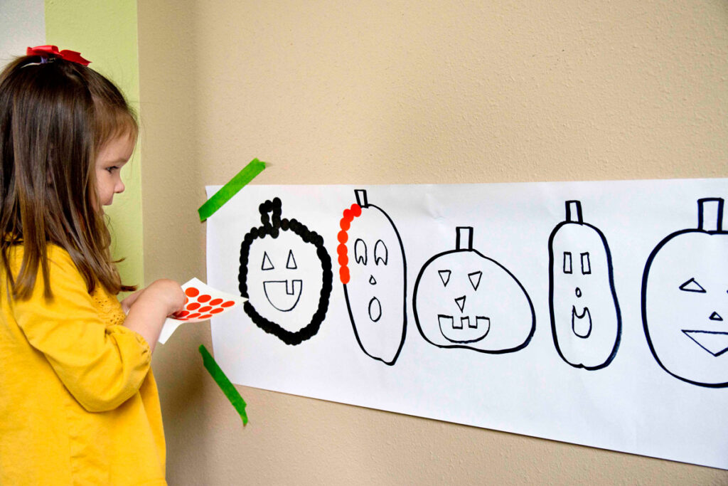 Halloween Dot Stickers - Busy Toddler